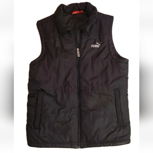Puma | Jackets & Coats | Puma Lined Black Puffer Vest Jacket Adult ...